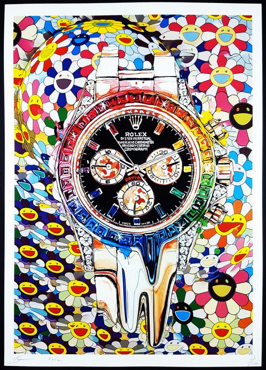 Death NYC Ltd Graffiti Pop Art Druck Murakami Rolex Daytona | Kaufen ...