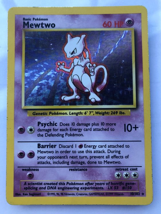 Mewtwo Holo Base set - LP - ab 1.- (Usato) a Giubiasco per CHF 33 – con ...