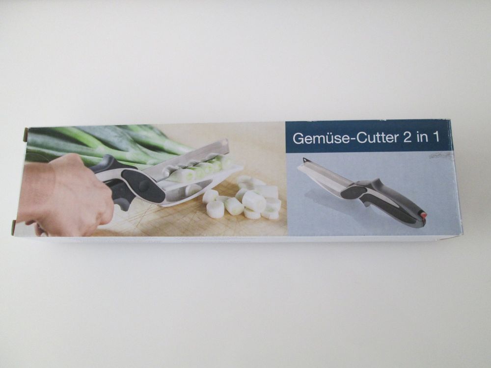 Gemüse-Cutter 2 in1.Messer und Schneidebrett in einem Gerät (Gebraucht ...