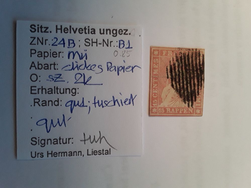 Strubel 24B "Kartonpapier" mit Befund (Gebraucht) in Bazenheid für CHF 12 – mit Lieferung auf ...