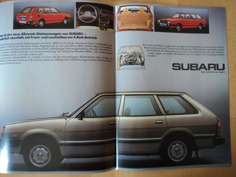 Prospekt Subaru 1600 Sedan 4WD und Station Wagon 4WD 1979 | Kaufen auf ...