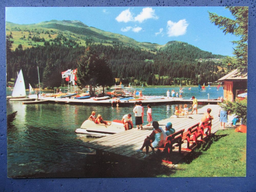 AK LENZERHEIDE SURFBUCHT AM HEIDSEE BELEBT | Kaufen auf Ricardo