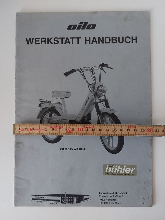 Prospekt Mofa Cilo 515 Wildcat Werkstatt Handbuch | Kaufen auf Ricardo