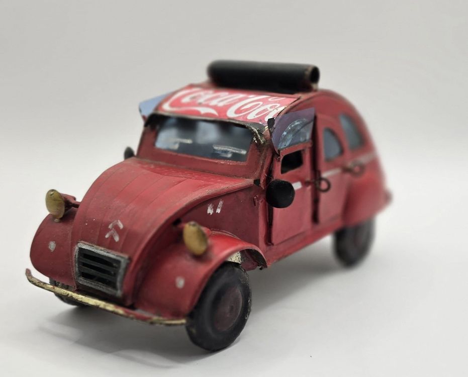 Antikes Blech Auto Citroën 2CV Coca Cola Vintage Deko (Gebraucht) in ...