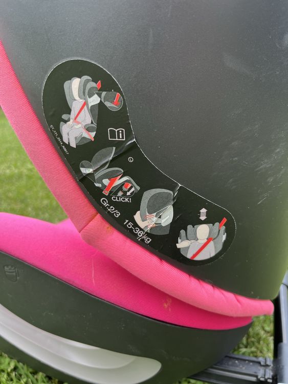 Cybex Solution S-fix – Pink – Kinderautositz 15–36 kg – gebr (Gebraucht ...