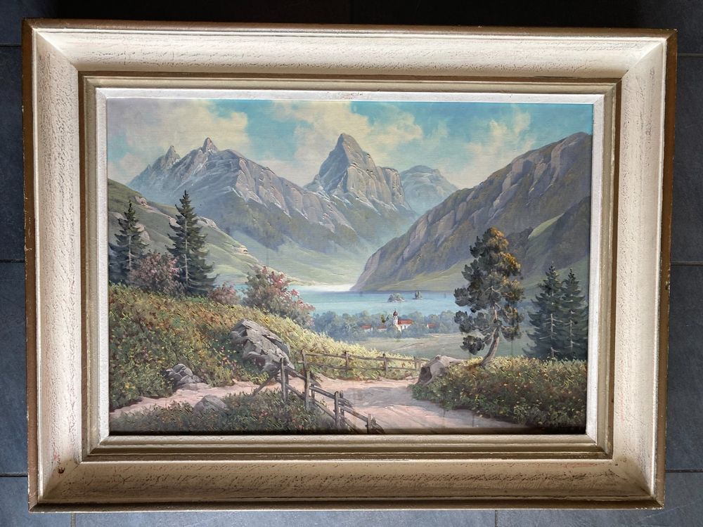 GEMÄLDE Mythen von der Bernerhöhe aus signiert E. Cramer (Gebraucht) in Subingen für CHF 220 ...