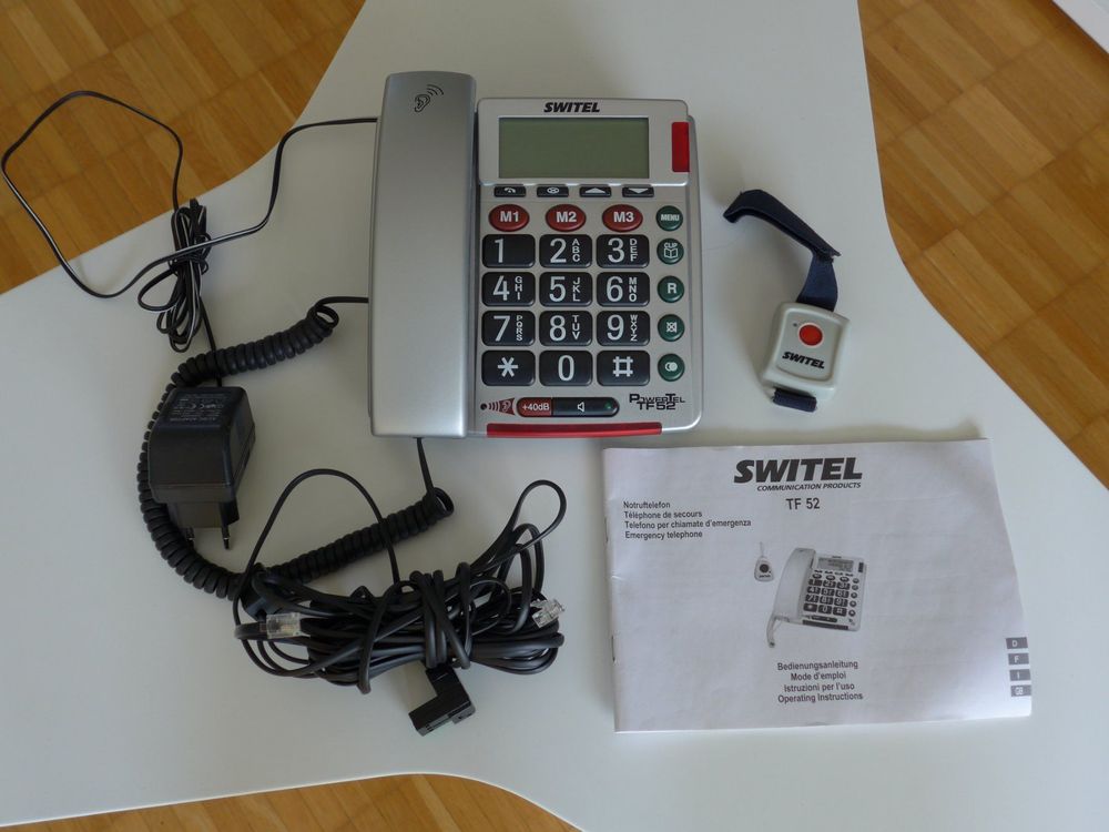 Telefon Switel TF 52 mit Notruf (Gebraucht) in Menzingen für CHF 30 – mit Lieferung auf Ricardo ...
