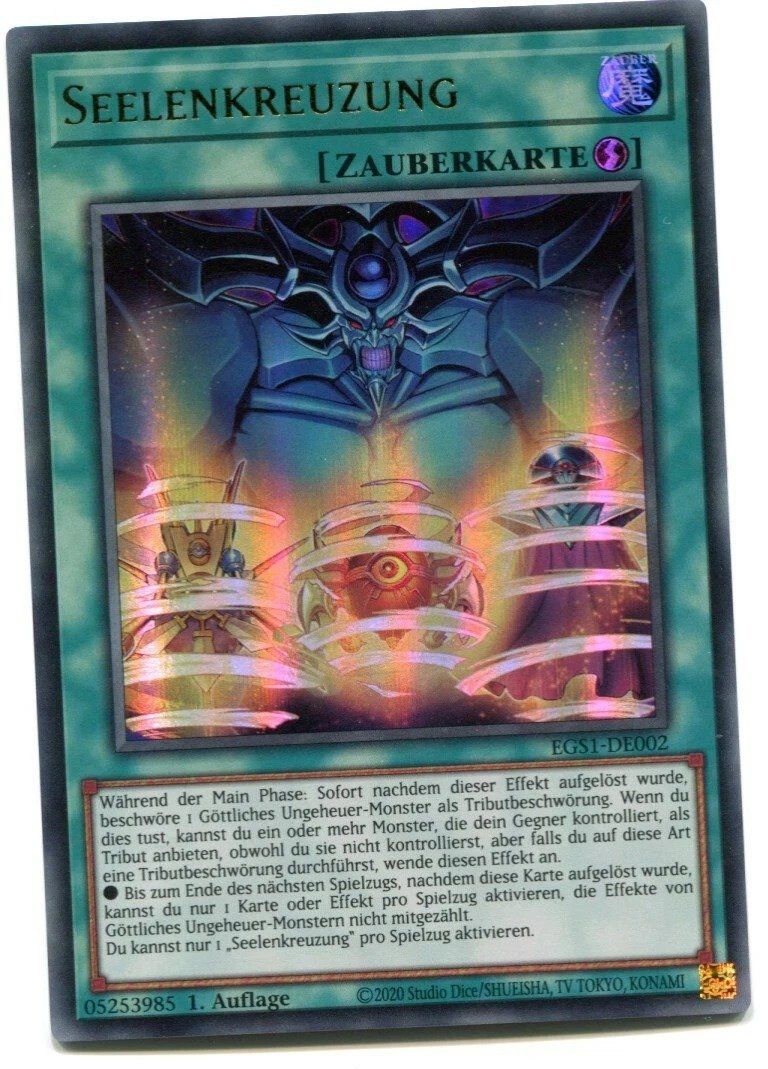 Yu-GI-OH Seelenkreuzung Ultra Rare EGS1-DE002 Obelisk (Neu und ...