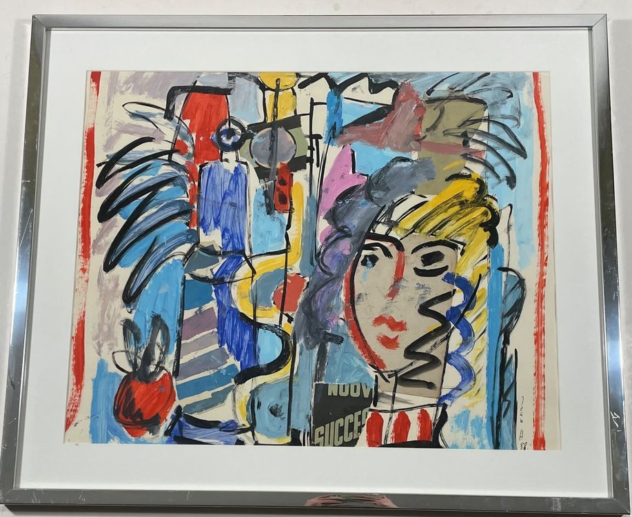 Jean Hasler (1925) grosse Mischtechnik (Gebraucht) in Root für CHF 65 – mit Lieferung auf ...