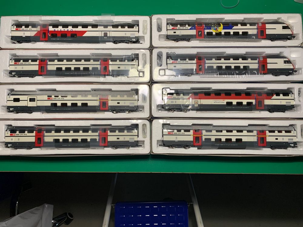 SET 8 VAGONI ROCO SBB DOPPI | Kaufen auf Ricardo