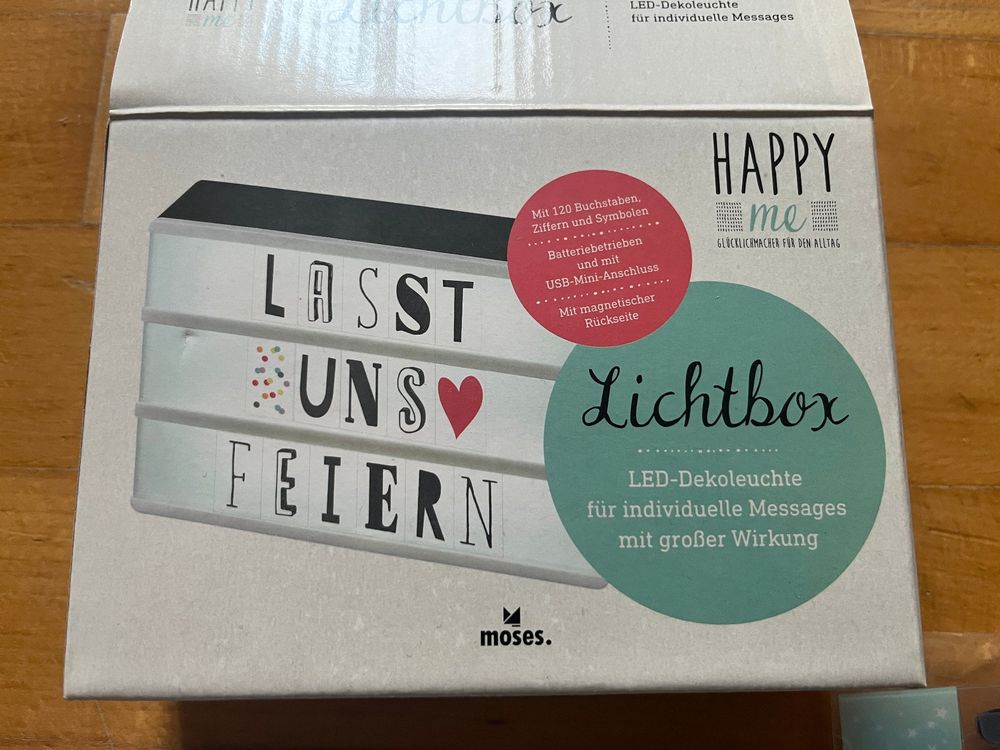 LED-Dekoleuche für individuelle Messages (Lichtbox) (Gebraucht) in ...