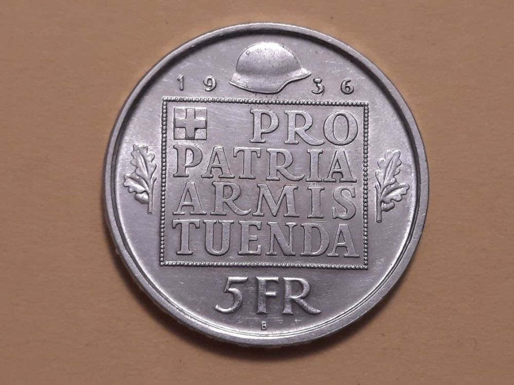 Schweiz Gedenkmünze 5 Franken 1936 Silber (Gebraucht) in Buchs SG für CHF 14 – mit Lieferung auf ...