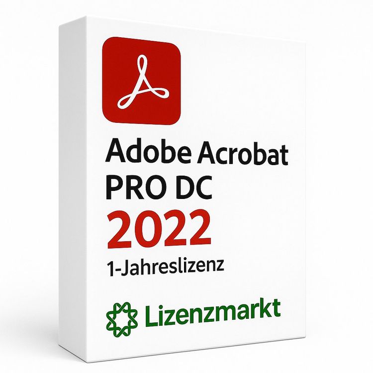 Adobe Acrobat Pro DC 2022 – Lizenz für 1 PC (Windows) (Neu (gemäss ...