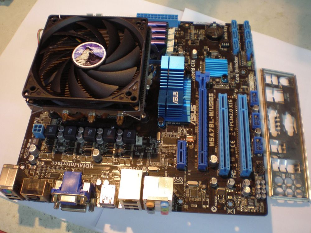 ASUS-Mainboard M5A 78L-M Plus/USB3 mit CPU+ RAM (Gebraucht) in Unterseen für CHF 55 – mit ...
