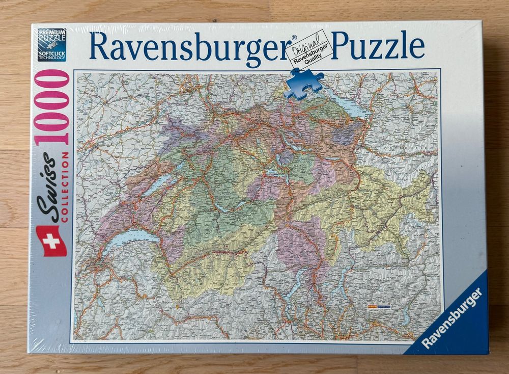 Ravensburger Puzzle 1000 Teile Schweizerkarte - Neu & Sealed (Neu und originalverpackt) in ...