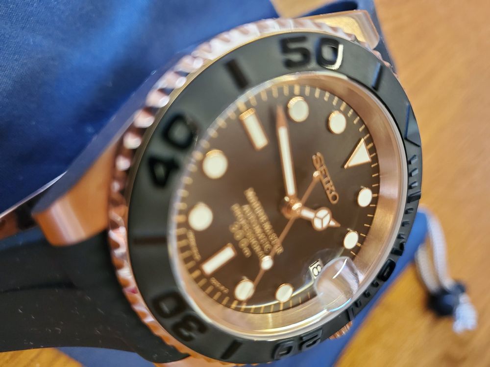 Seiko Mod Yachtmaster Style Oysterflex Automatic 44mm | Kaufen auf Ricardo