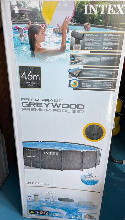 Intex Prism Frame Greywood Premium Pool Set | Kaufen auf Ricardo