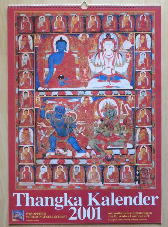 Thangka-Kalender 2001 mit 12 grossformatigen Thangka-Bildern (Gebraucht ...