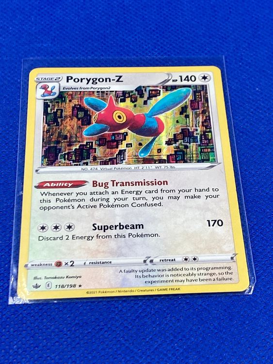 Pokemon Chilling Reign / Porygon-Z 118 / 198 EN Holo | Kaufen auf Ricardo