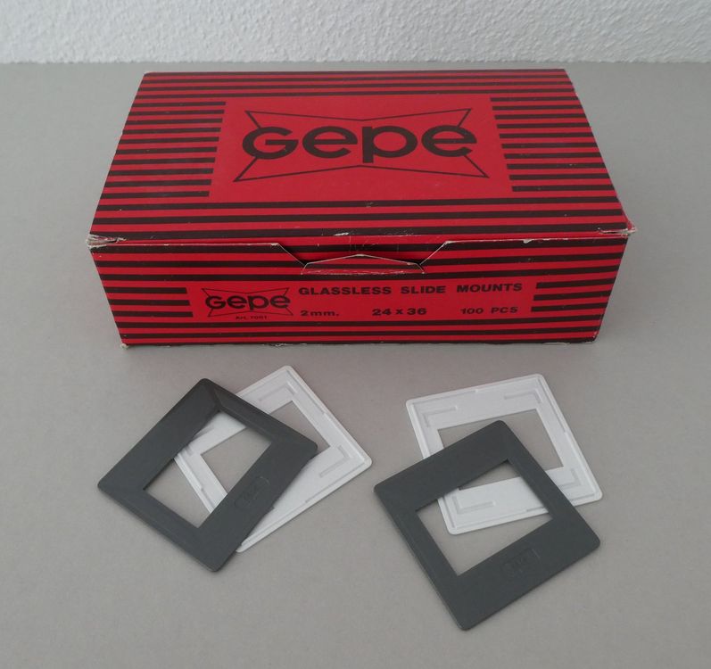 100 Stk. GEPE Diarahmen glaslos, 24 x 36 mm/2 mm (Neu (gemäss ...