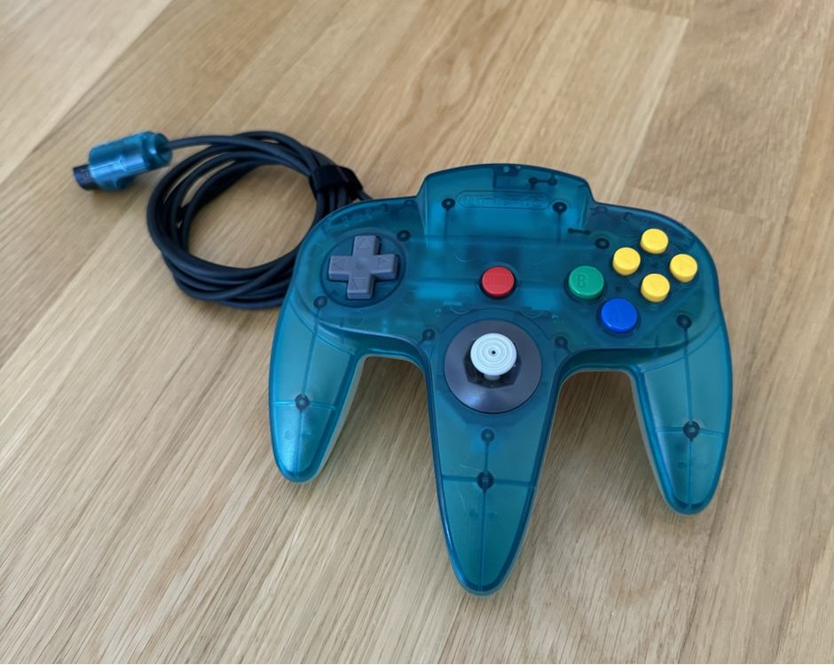 Original Nintendo 64 Controller Türkis Transparent | Kaufen auf Ricardo