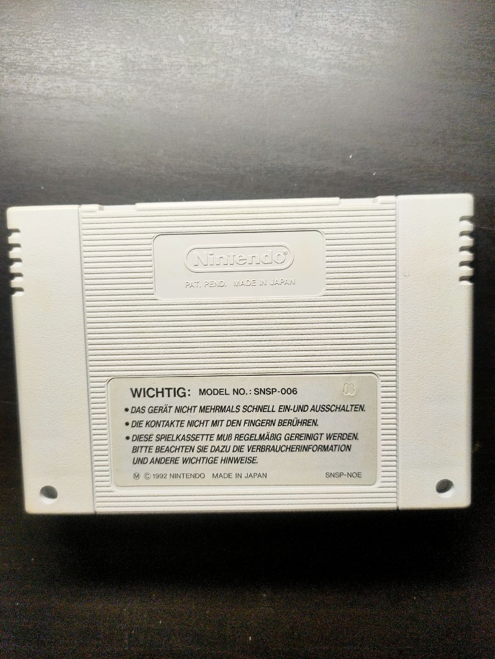 Super Nintendo SNES – Super Soccer – PAL – Originalmodul (Gebraucht) in ...