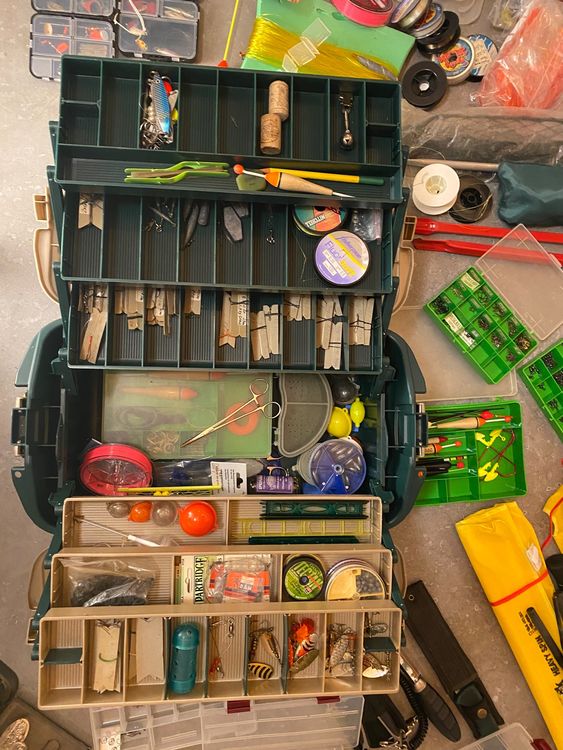 RIESEN Angel Set Fischen Angelausrüstung Angelset Profi (Gebraucht) in ...