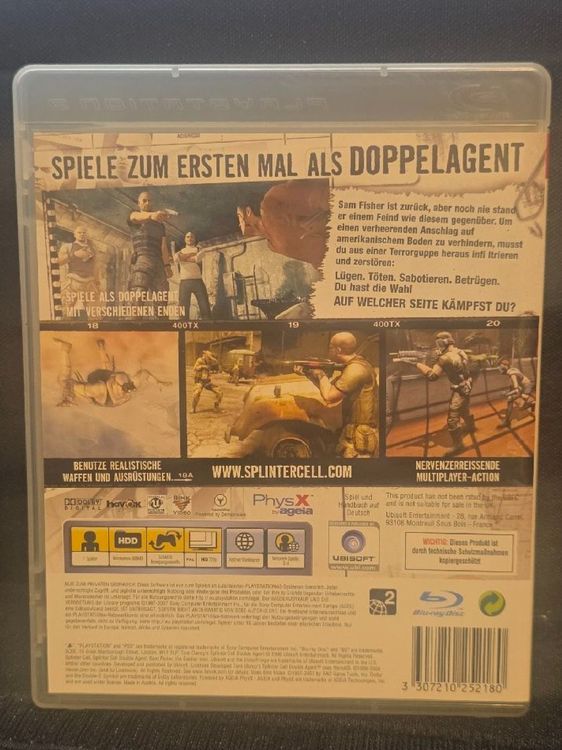 Splinter Cell: Double Agent für PS3 (Playstation) - Neu! (Neu (gemäss ...