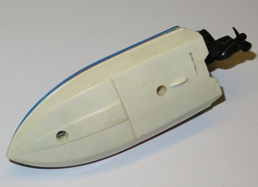 Vintage TOMY 1978 Rennboot / Speedboat mit Federmotor | Kaufen auf Ricardo