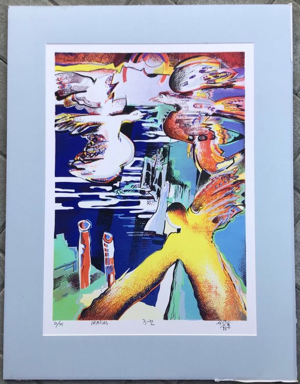 Grosse Pop Art Serigraphie Signiert | Kaufen auf Ricardo