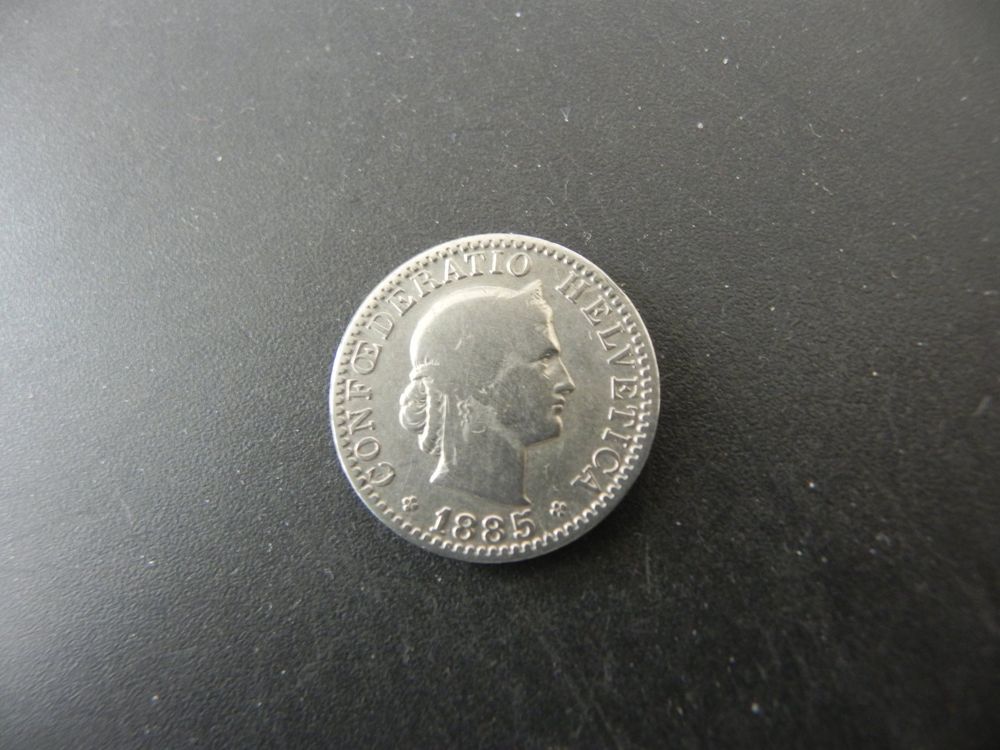 Schweiz 20 Rappen 1885 B (Gebraucht) in Biel/Bienne für CHF 0.5 – mit Lieferung auf Ricardo kaufen