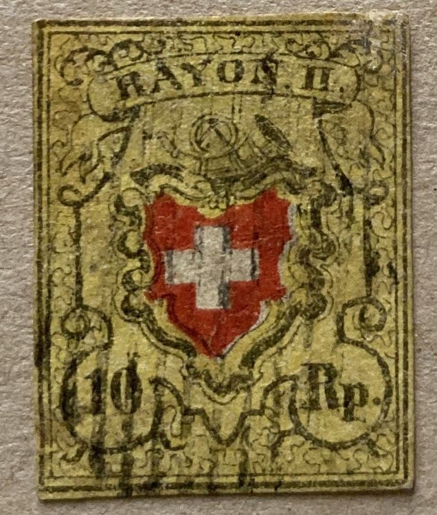 1850, Rayon II mit schwarzer Raute, SBK 200 Fr. (Gebraucht) in Flawil ...