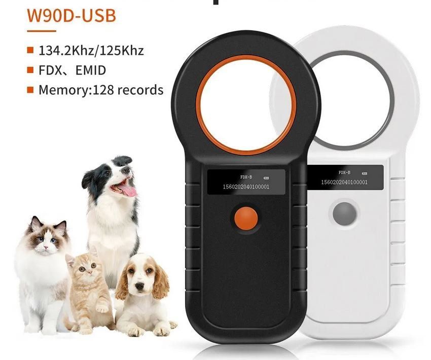 Chip-Scanner Chip-Lesegerät für gechippte Haustiere, Katzen (Neu und ...