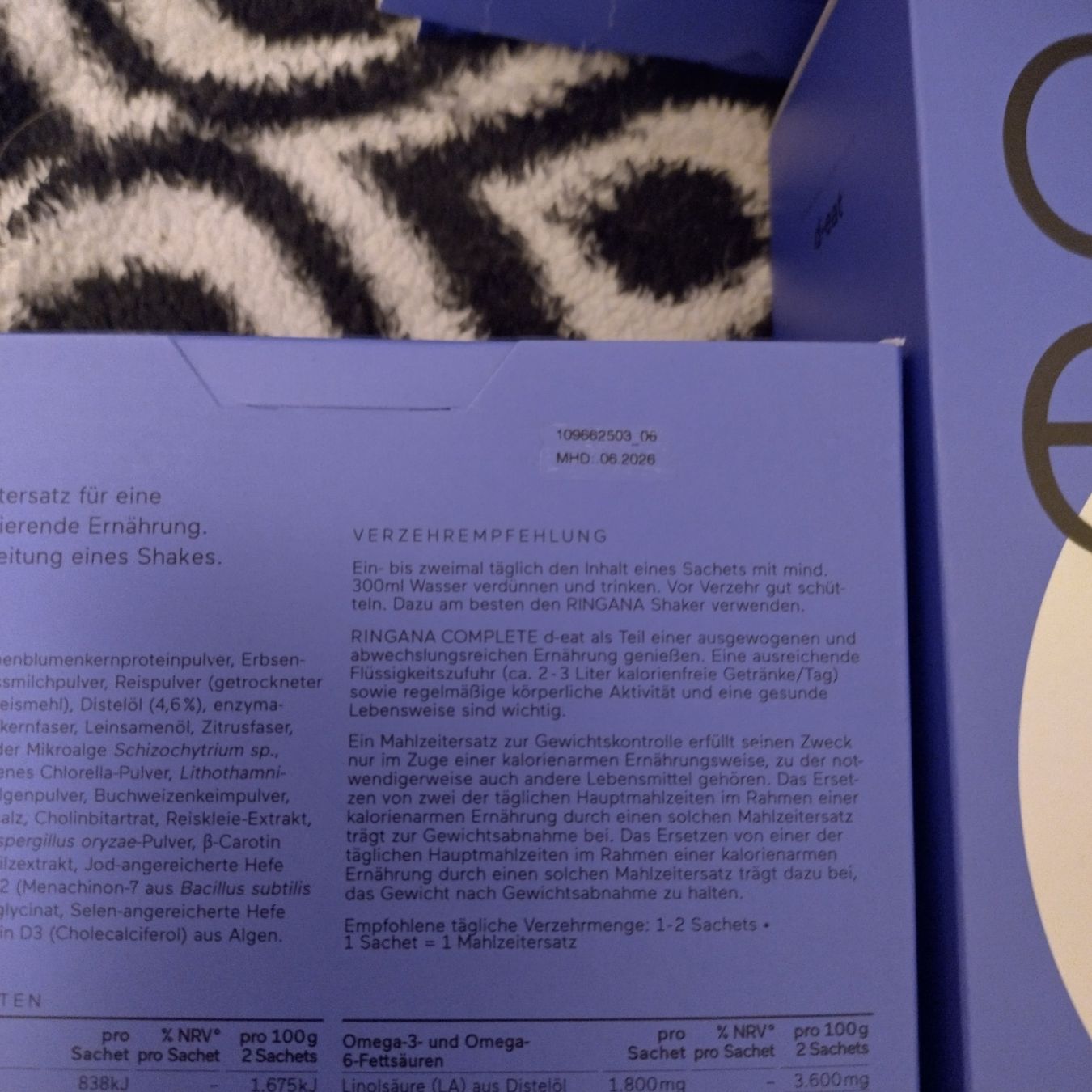 D-eat Ringana Complete, 3 Packungen, MHD 06.2026! (Neu und originalverpackt) in Wangs für CHF ...