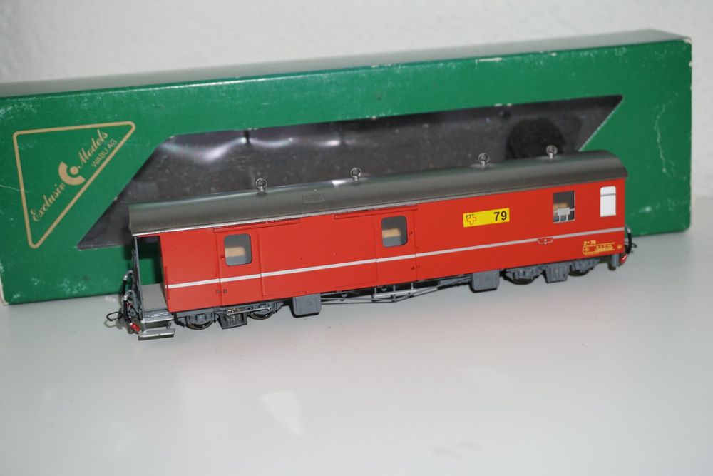 WABU 291.002 - RhB Postwagen Z 79 PTT rot Kleinserie H0m (Gebraucht) in ...