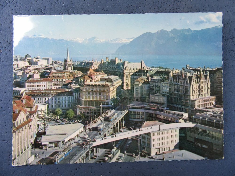 OUCHY LAUSANNE VD AK LE GRAND PONT ET LES ALPES SAVOIE 1962 (Gebraucht) in Ettingen für CHF 1.95 ...
