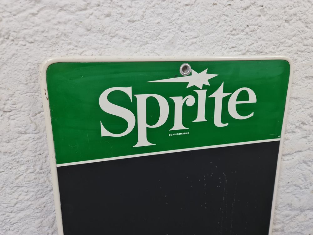 MidCentury Sprite Reklame Werbetafel 1970er Schild (Gebraucht) in ...