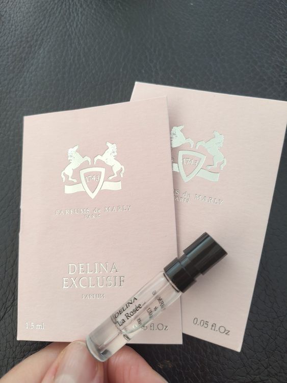 Parfums De Marly 3 samples Delina original, exclusif, rosee (Neu und originalverpackt) in ...