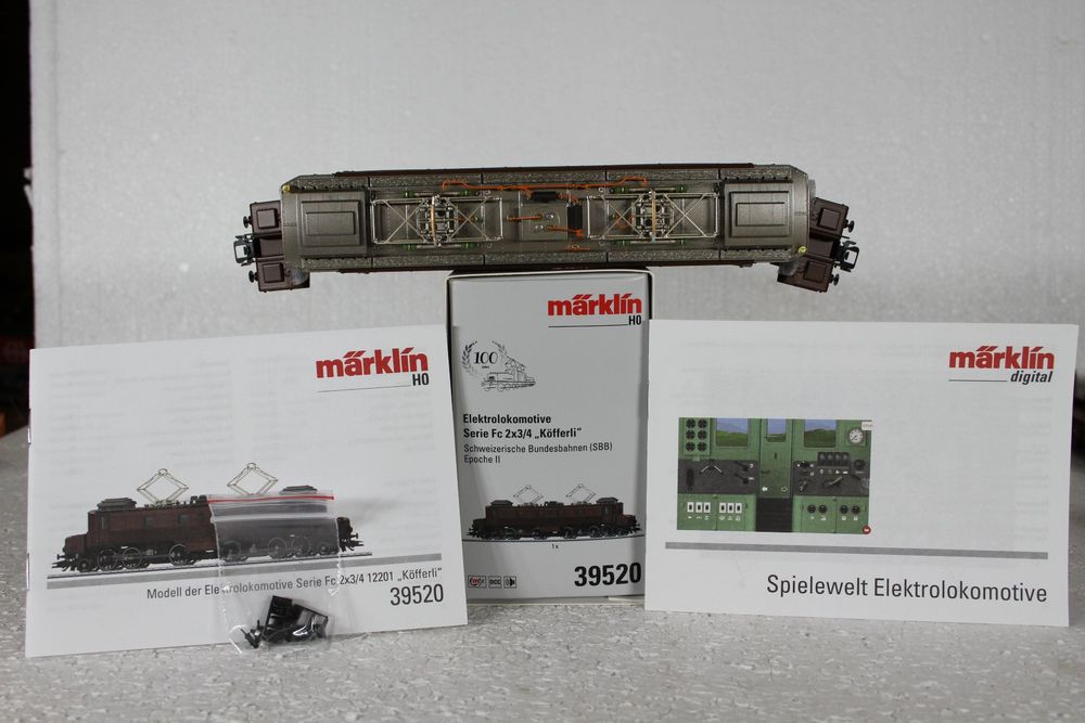 Märklin 39520 Elektrolokomotive Fc 2x3/4 Köfferli mfx+/sound (Gebraucht ...
