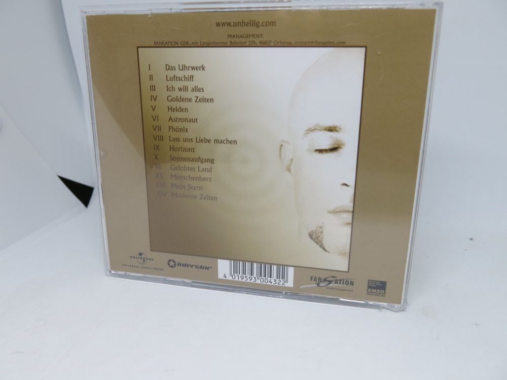 CD: Unheilig – Moderne Zeiten (Gebraucht) in Ernetschwil für CHF 2.9 – mit Lieferung auf Ricardo ...