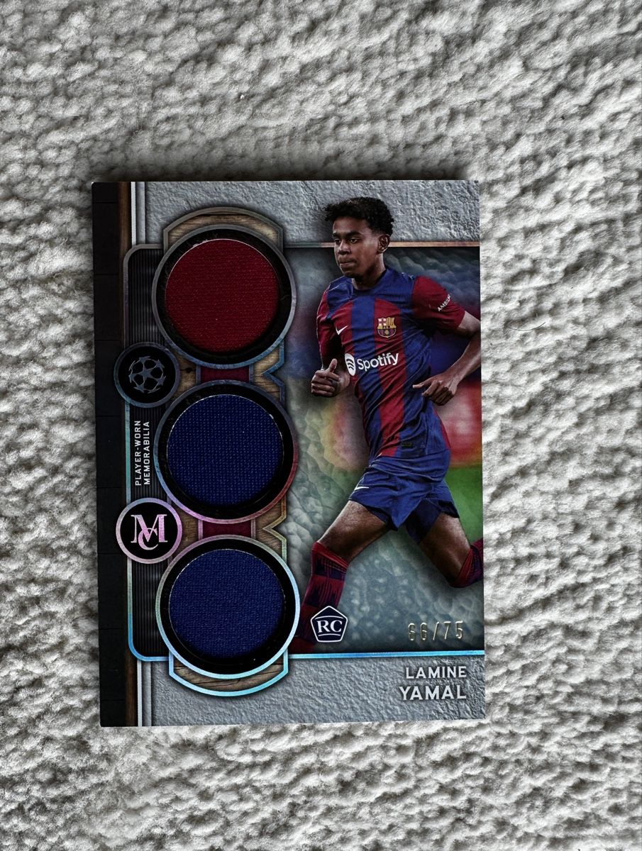 Lamine Yamal Triple Relic /75 – Topps Museum 23/24 – ROOKIE (Gebraucht ...