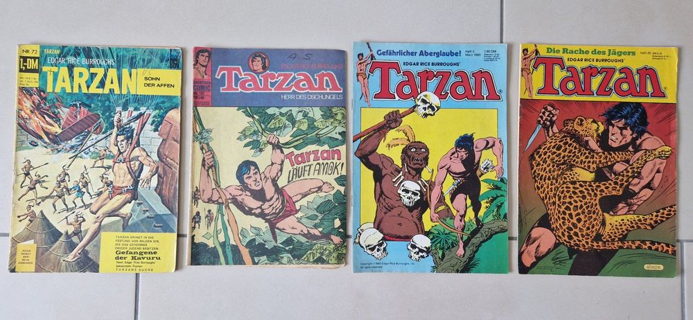 Sammler RARITÄT - 5 Hefte / Comics - TARZAN - 70/80er Jahre (Gebraucht ...