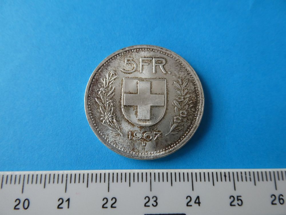 Schweiz 1967, 5 Franken - Silber | Kaufen auf Ricardo