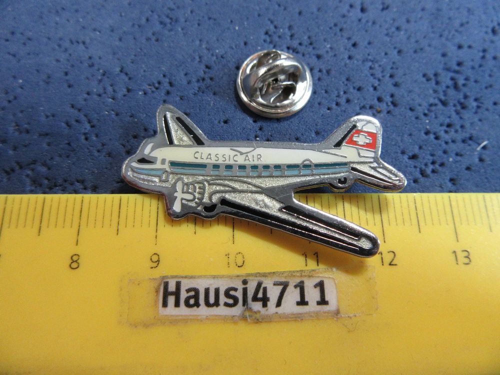PIN CLASSIC-AIR SWITZERLAND OLDTIMER FLUGZEUG (Gebraucht) in Ettingen ...