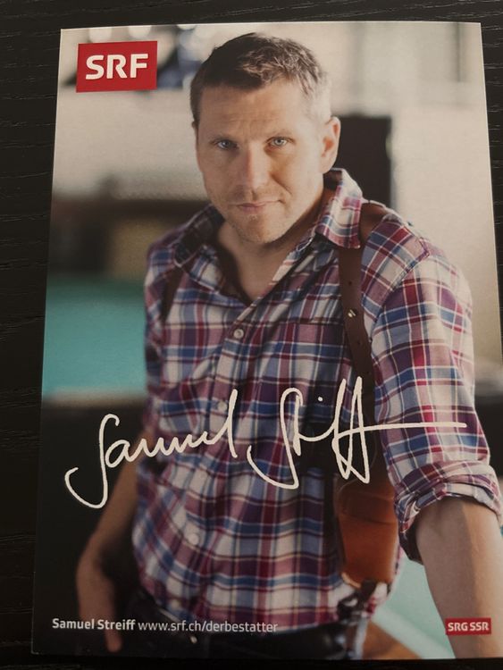 Samuel Streiff Autogrammkarte Der Bestatter SRF (Gebraucht) in ...
