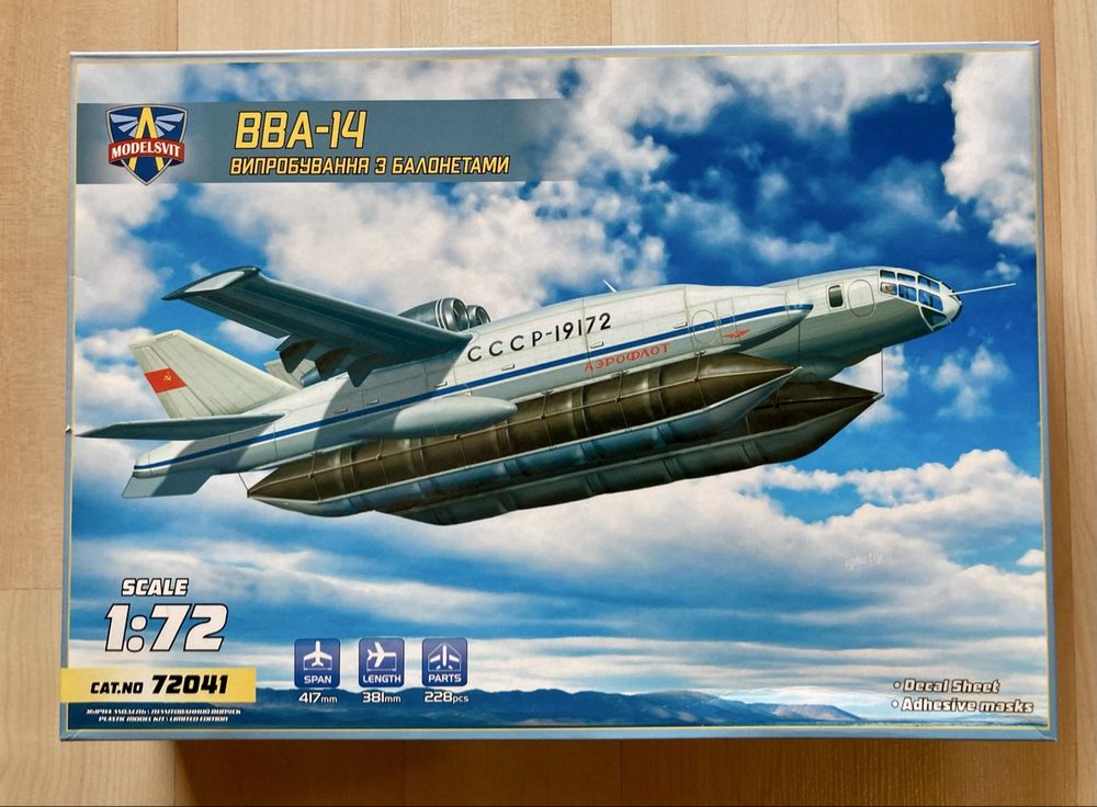 1/72 MODELSVIET Bartini Beriev VVA-14 Seaplane (Neu (gemäss ...