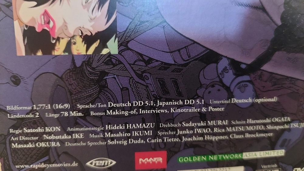 Perfect Blue | Satoshi Kon, DVD, deutsch, 78min | Kaufen auf Ricardo