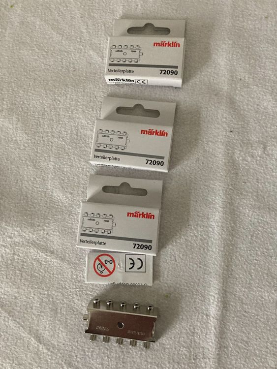 3 Verteilerplatten Märklin Art 72090, für neue Stecker, neu (Neu und ...