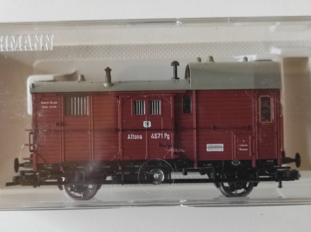 Gepäck-Begleitwagen "Altona" der K.P.E.V. von Fleischmann H0 (Neu und ...