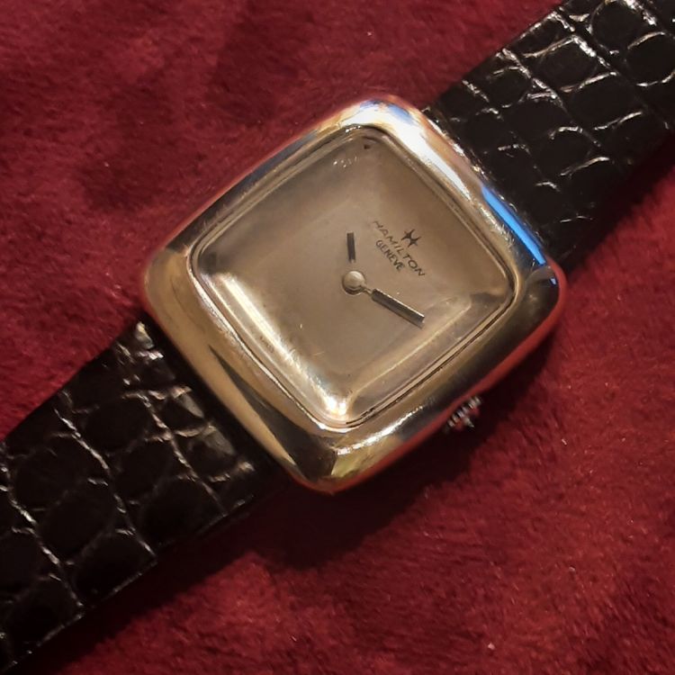 HAMILTON GENÈVE mécanique goldelectroplate blanc vintage (Gebraucht) in ...